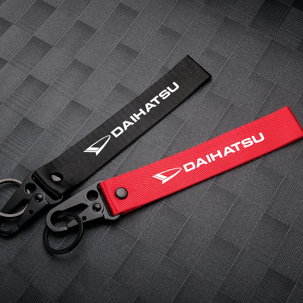 1Pcs Metal Car Key Ring Ribbon Lanyard Key Chain Key Holder Accessories ...