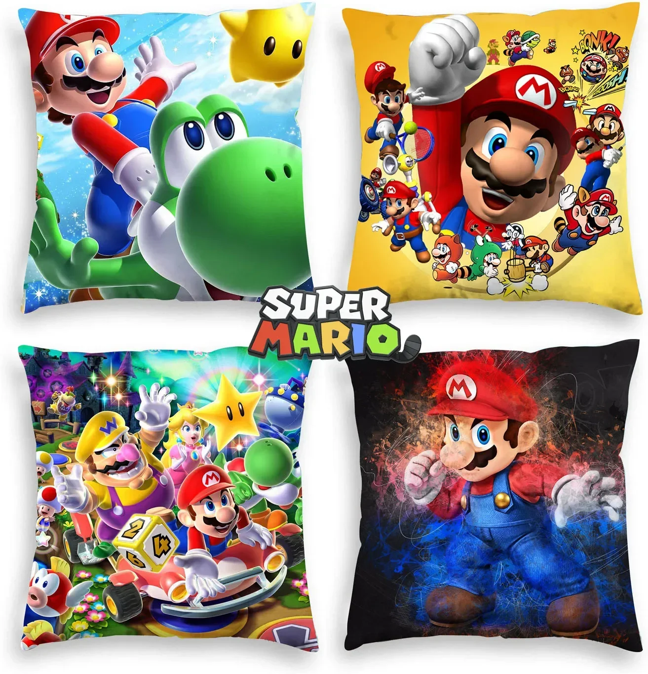 Mario-Bros-Cushion-Cover-Pillow-Kawaii-Anime-Super-Mario-Sofa-Cases ...