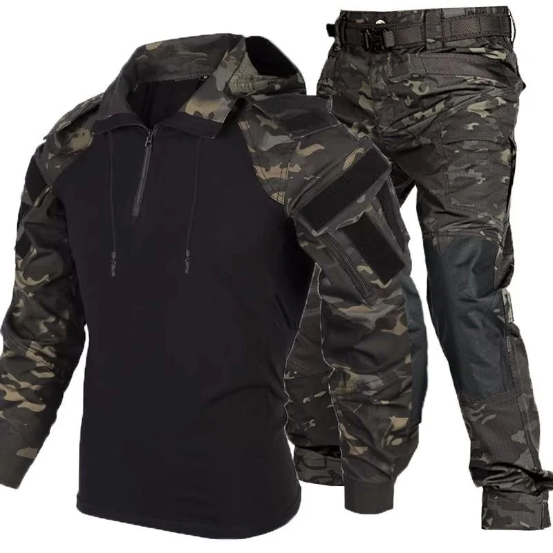 G3-Camouflage-T-Shirt-Broek-Geheim-Jachtpak-Tactische-Camping-Shirts ...