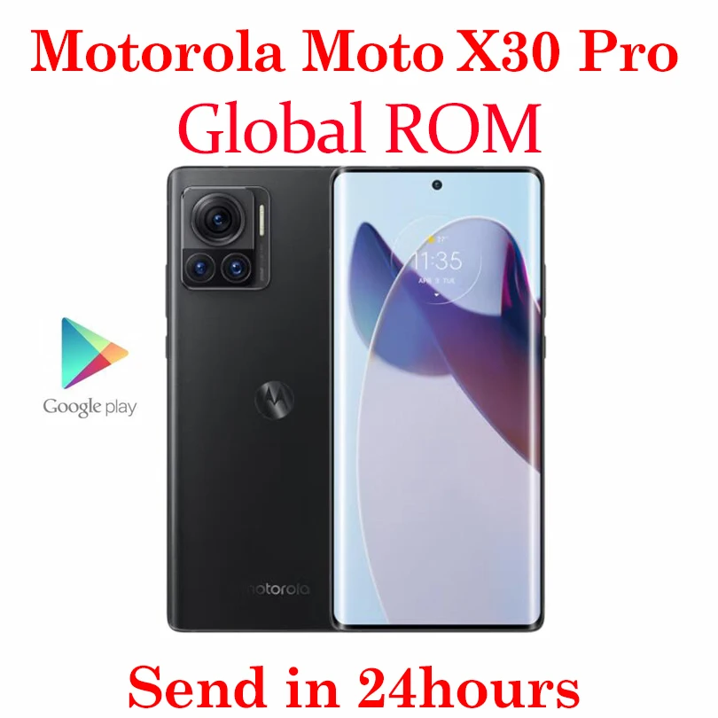 Original New Motorola Moto X30 Pro 5g Cell Phone 6.7inch Snapdragon8+ Gen1 144hz 50w Wireless ...