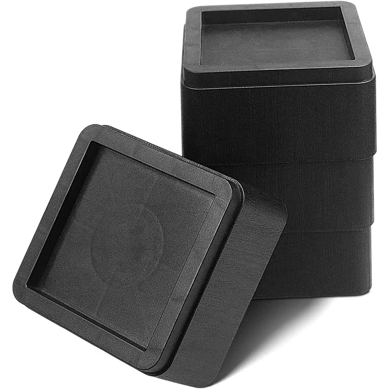 4x-Bed-Risers-Floor-Protector-Non-Slip-Fits-5-5-inch-Wide-Furniture-Leg ...