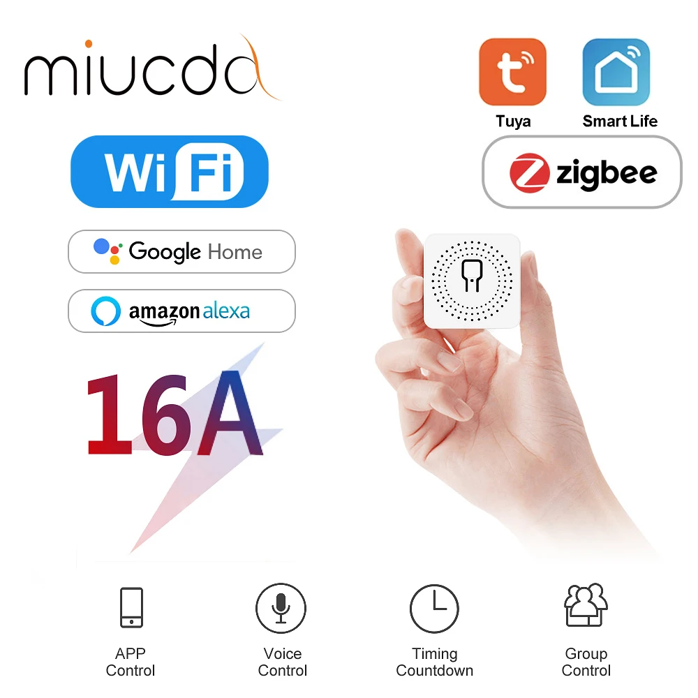 MIUCDA-Tuya-16A-ZigBee-WiFi-DIY-Smart-Switch-Module-smart-light-switch ...