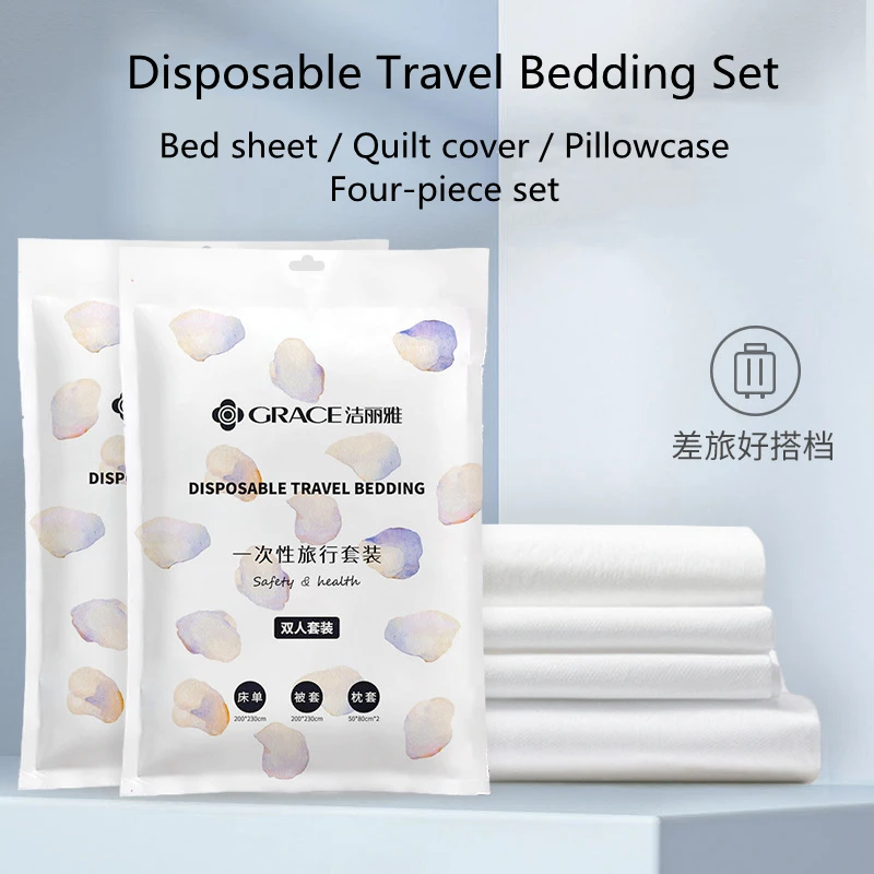 2024-Disposable-Travel-Bedding-Set-Disposable-Bed-Sheet-Quilt-Cover ...