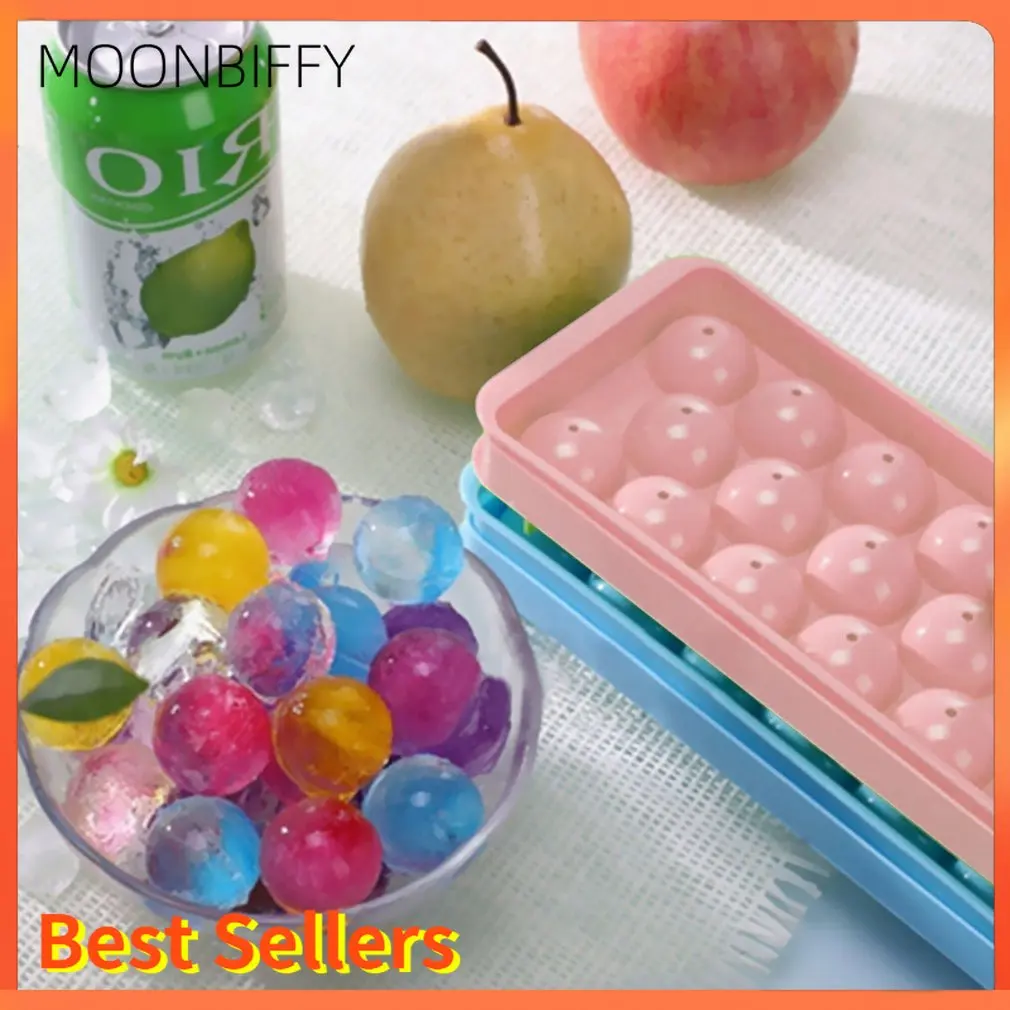 14 siatki 3D okrągłe kulki lodu plastikowe formy tacy strona główna Bar ...