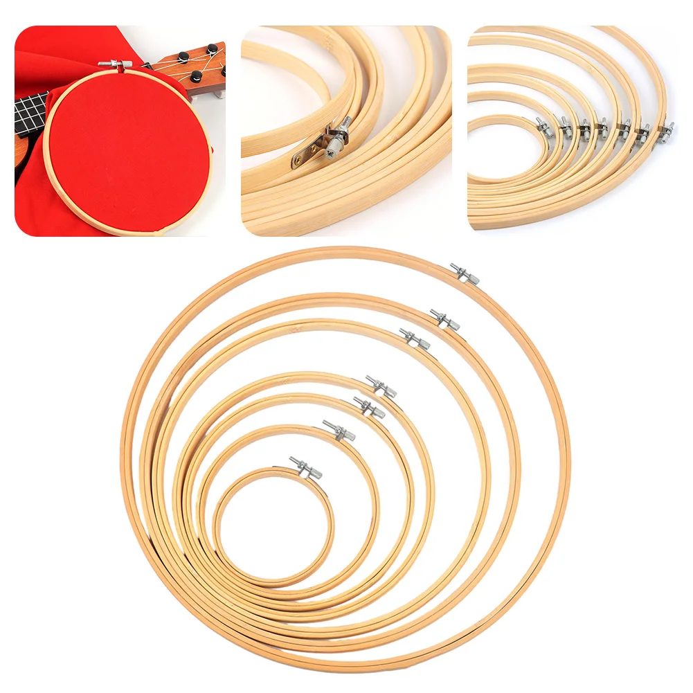 1Pcs-3-10-Embroidery-Hoop-Tool-Adjustable-Embroidery-Wooden-Frame-Hoop ...