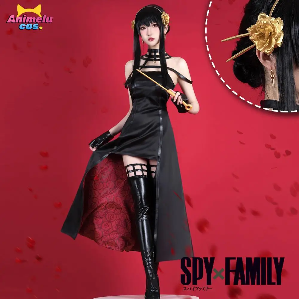 Anime-Spy-Family-Yor-Forger-Cosplay-Killer-Assassin-g-tico-Halter ...