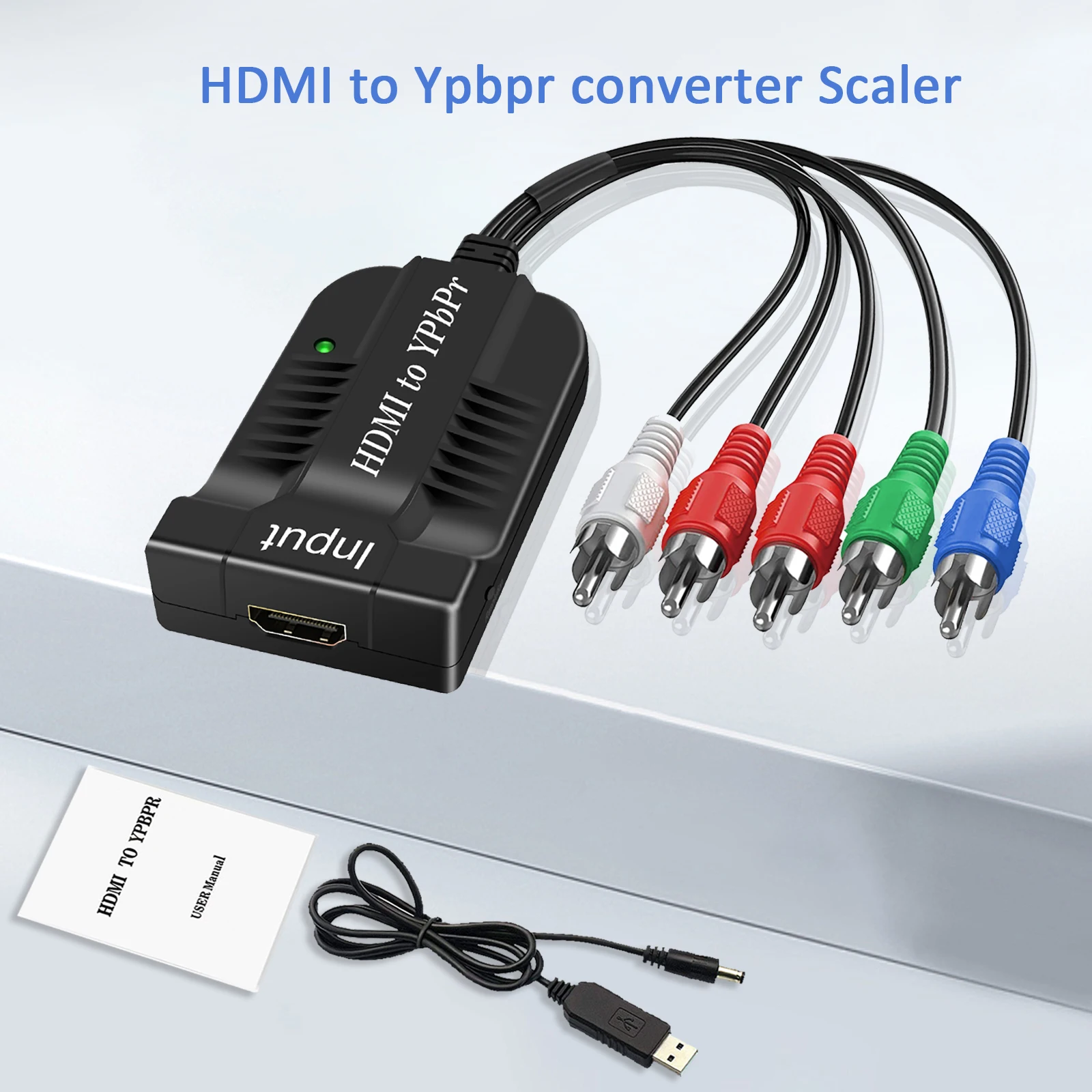 HDMI-to-Ypbpr-component-Ypbpr-5RCA-RGB-converter-adapter-R-L-audio ...