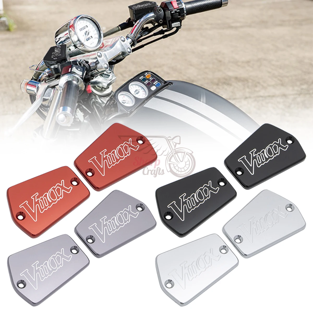 Vmax-Brake-Reservoir-Cover-Motorcycle-Accessories-For-Yamaha-V-Max-1200 ...