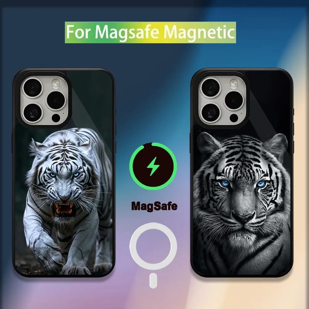 Wolf Lion Leopard Tiger Phone Case For iPhone 16,15,14,13,12,11,Plus ...