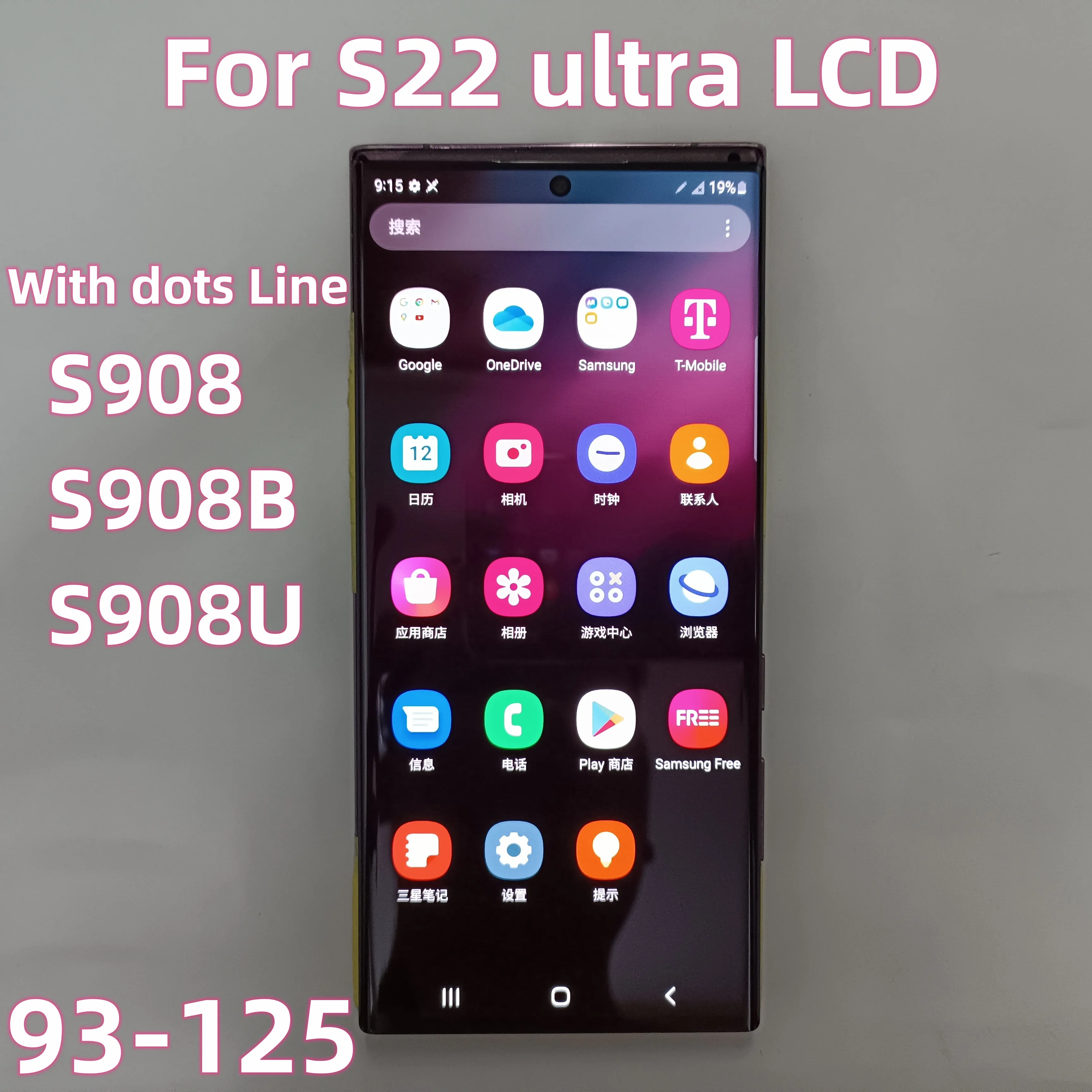 Original Super AMOLED Display Para Samsung Galaxy S22 Ultra LCD S908 ...