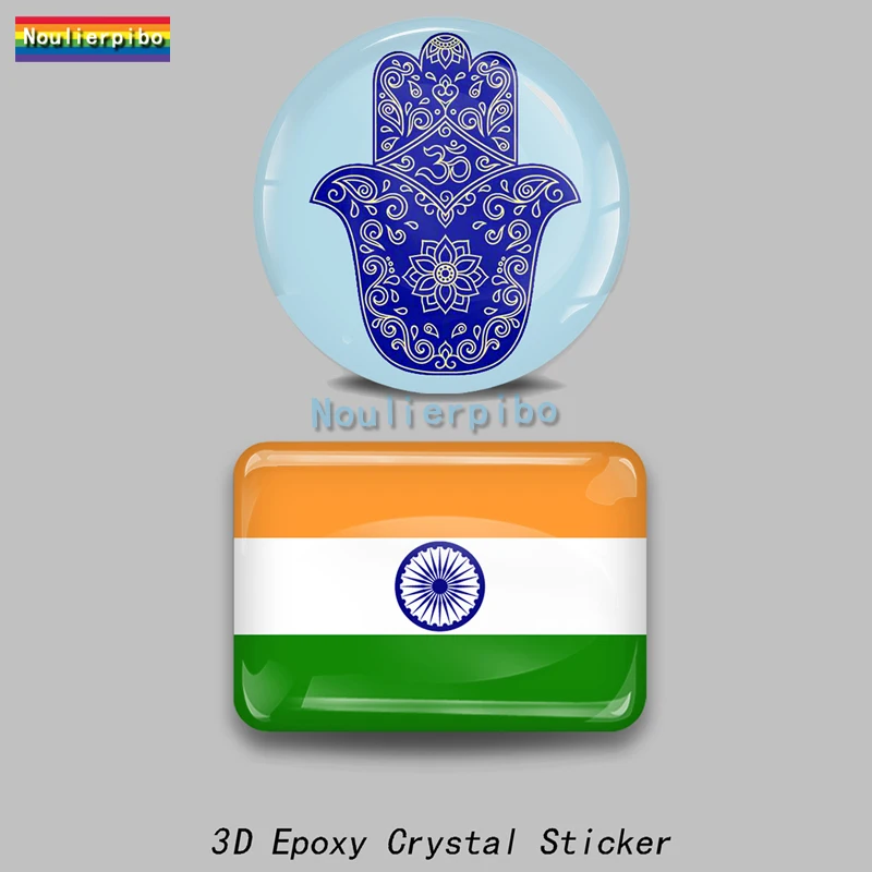 3D-Epoxy-Resin-Car-Dome-Sticker-India-Flag-Badge-Vinyl-Stereo-Decal-for ...