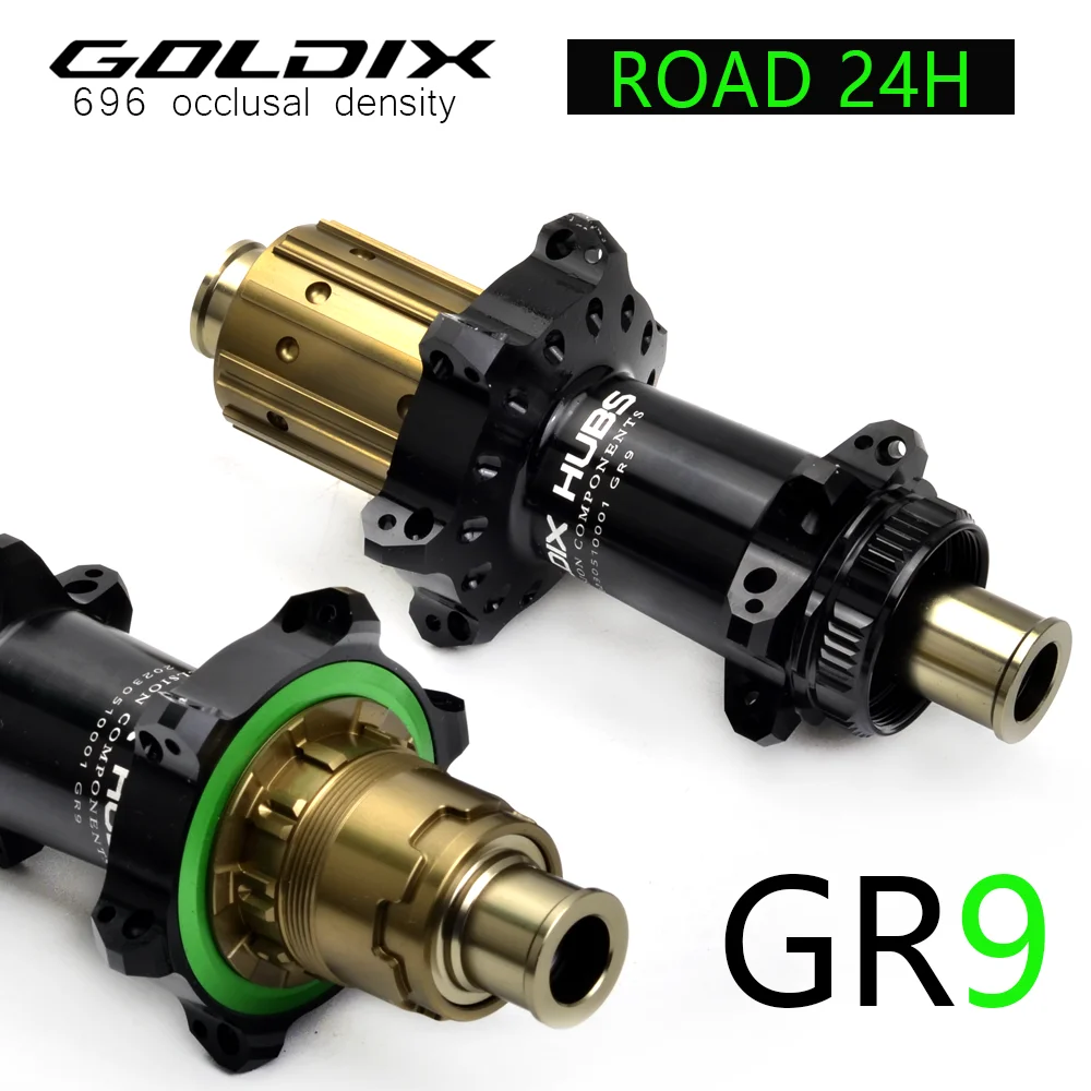 GOLDIX GR9 I9 690 Bicicleta Hub 24 Buraco Straight Pull Raio HG/XDR Hub ...
