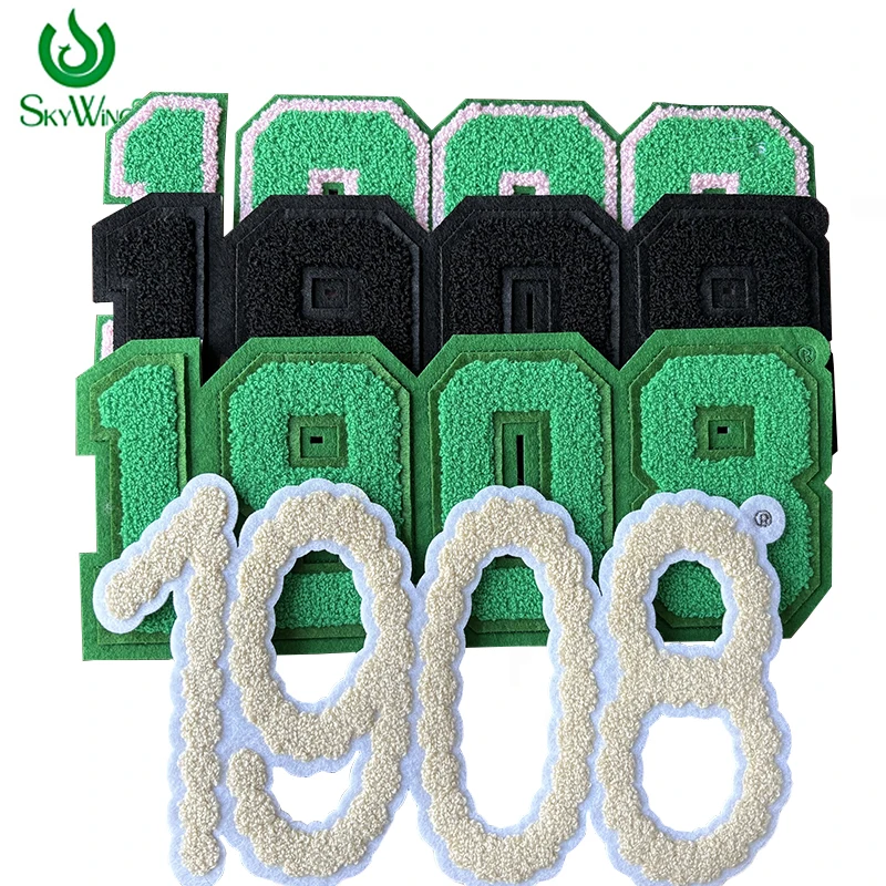 Green-Black-Chenille-Sorority-Greek-Number-1908-Patch-Greek-Letter-AKA ...