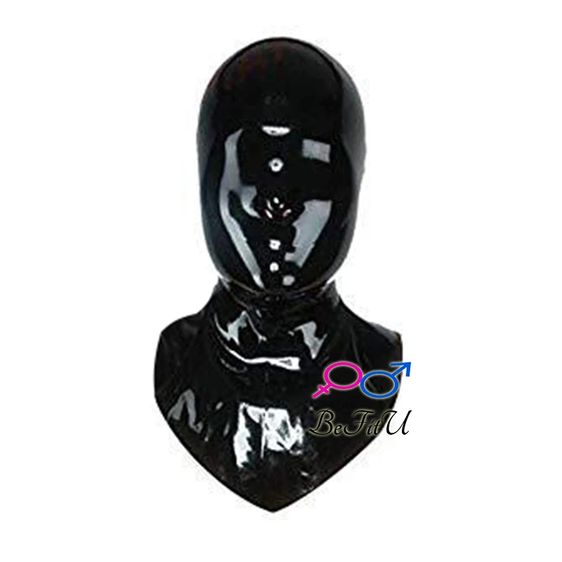 Latex Hood cosplay teresa Long Neck Mask Shoulder Hat Head Cover ...