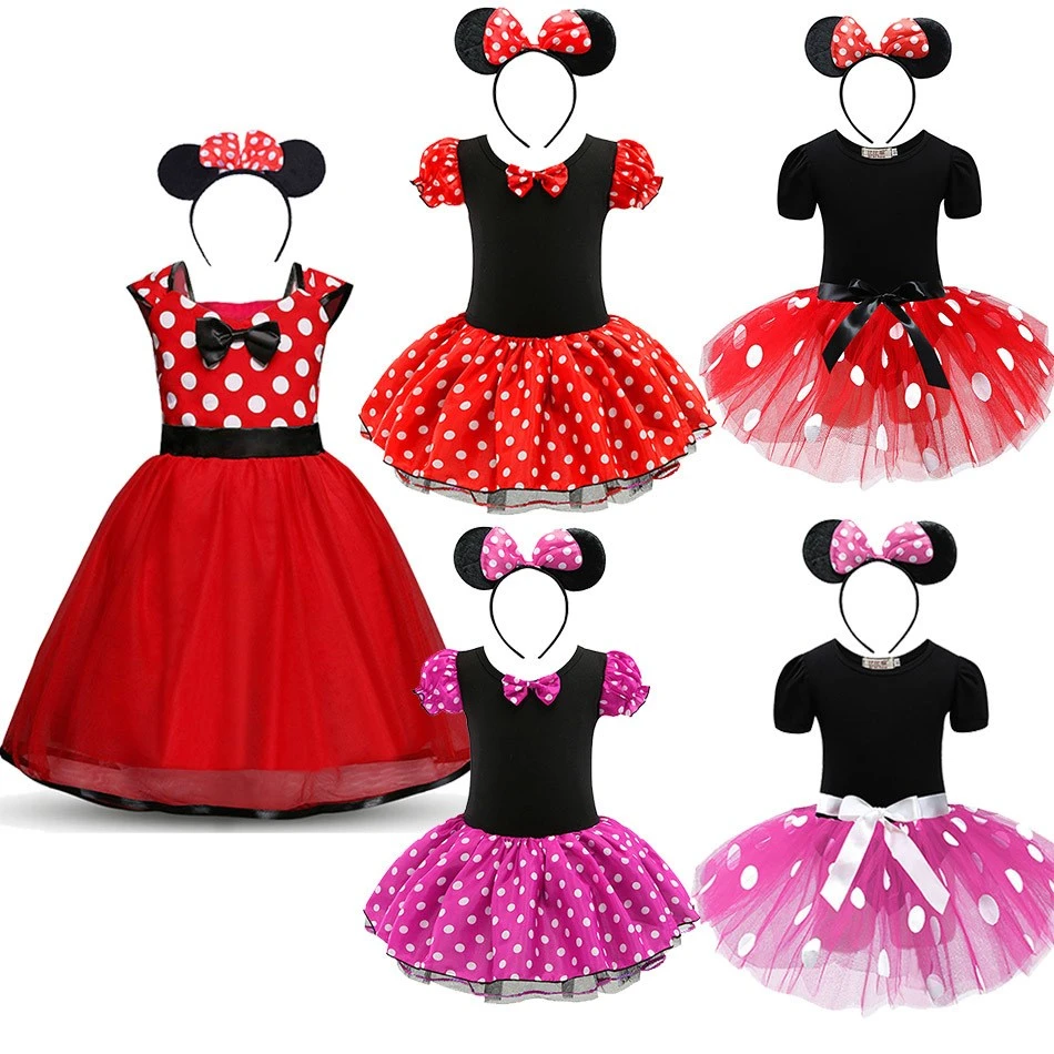 Baby Girls Ballet Tutu Dress Summer Kids Minnie Mickey Dress Cartoon ...