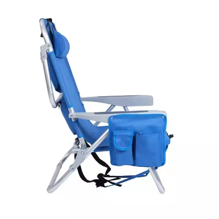Modern blue white striped beach chair folding chair beach folding beach ...