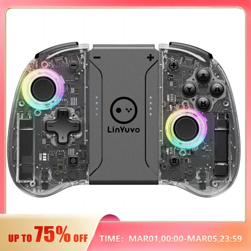 Meteor-Light-Joycons-Controller-for-Switch-Lite-OLED-Wireless-Gamepad ...