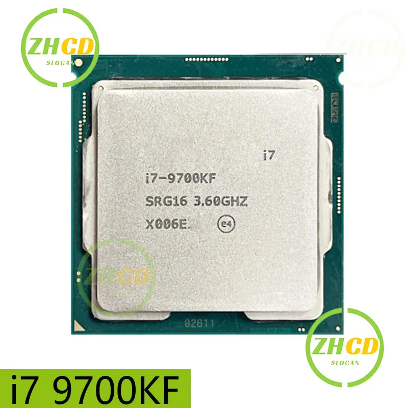 Intel Core pour I7 9700KF i7 9700KF 3.6GHz avec huit cœurs huit fils CPU processeur 12M 95W PC ...