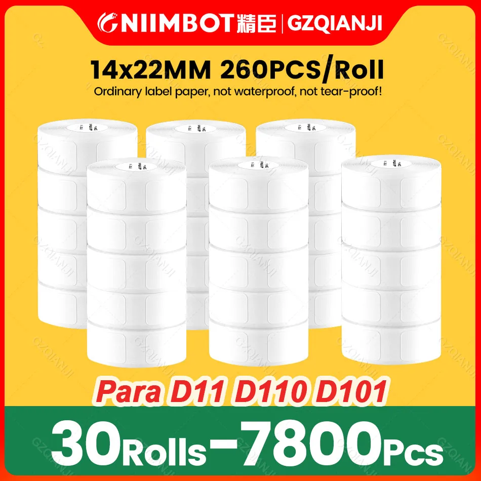 Niimbot-D110-D11-Printing-Label-Paper-D101-Pure-Color-Price-Tag-Note ...