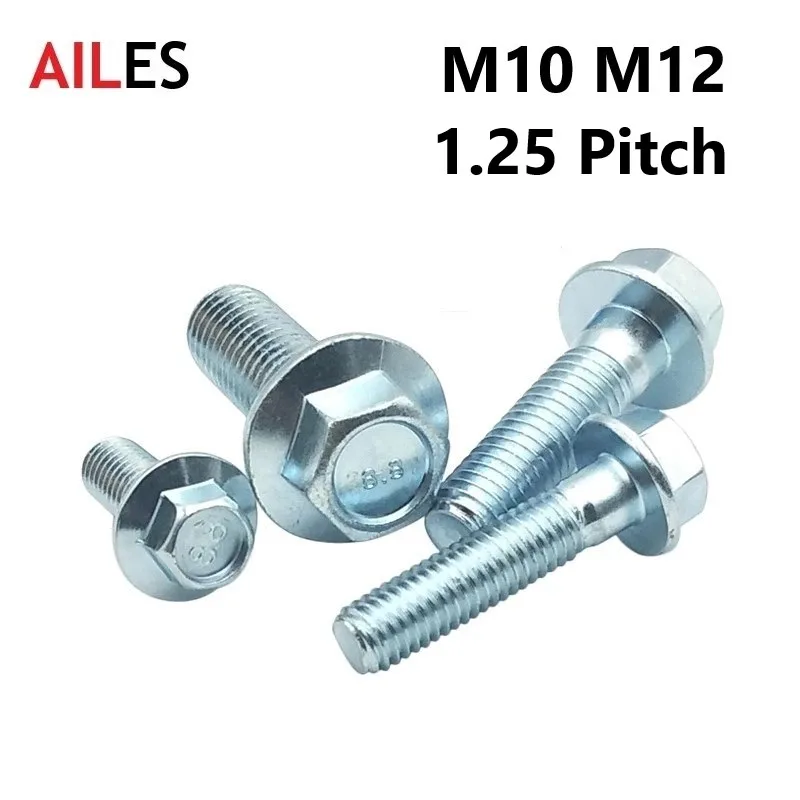 Metric-Fine-Thread-Tooth-M0-M12-External-Hexagon-Flange-Bolts-8-8-Grade ...