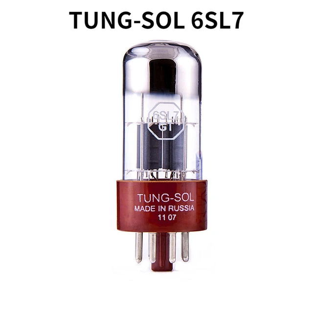 Vacuum Tube TUNG-SOL 6SL7 Gold Foot/Common Foot Replacement 6N9P 6H9 ...