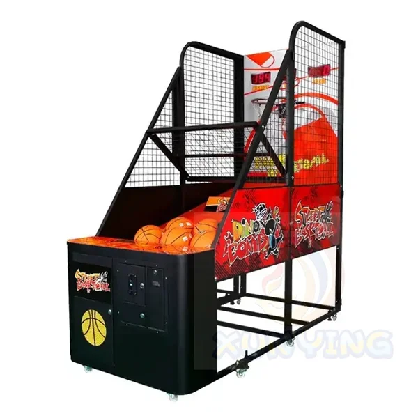 Coin-Operated-Foldable-Street-Basketball-Arcade-Game-Machine-Basketball ...