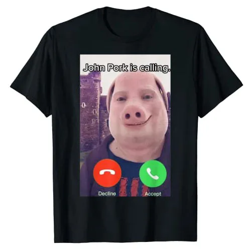 Camiseta-con-estampado-de-John-Pork-Is-Calling-camisa-divertida-con ...