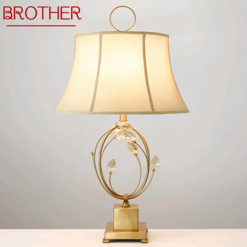 BROTHER-Contemporary-Crystal-Table-Lamp-LED-Creative-Fashion-Dimming ...