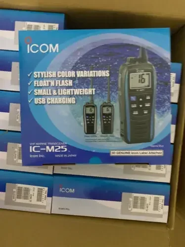 NEW-Icom-IC-M25-5W-Portable-Marine-Radio-VHF-Handheld-LCD-Lightweight ...