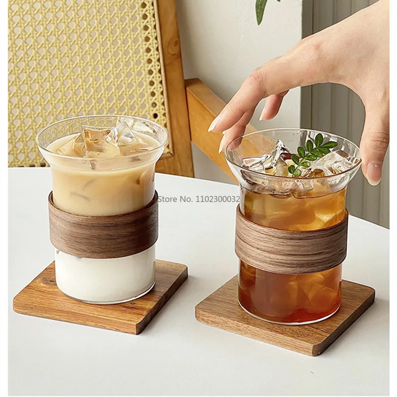 550ml-400ml-Glass-Cup-Reusable-Straw-Coke-Cup-Transparent-Water-Juice ...