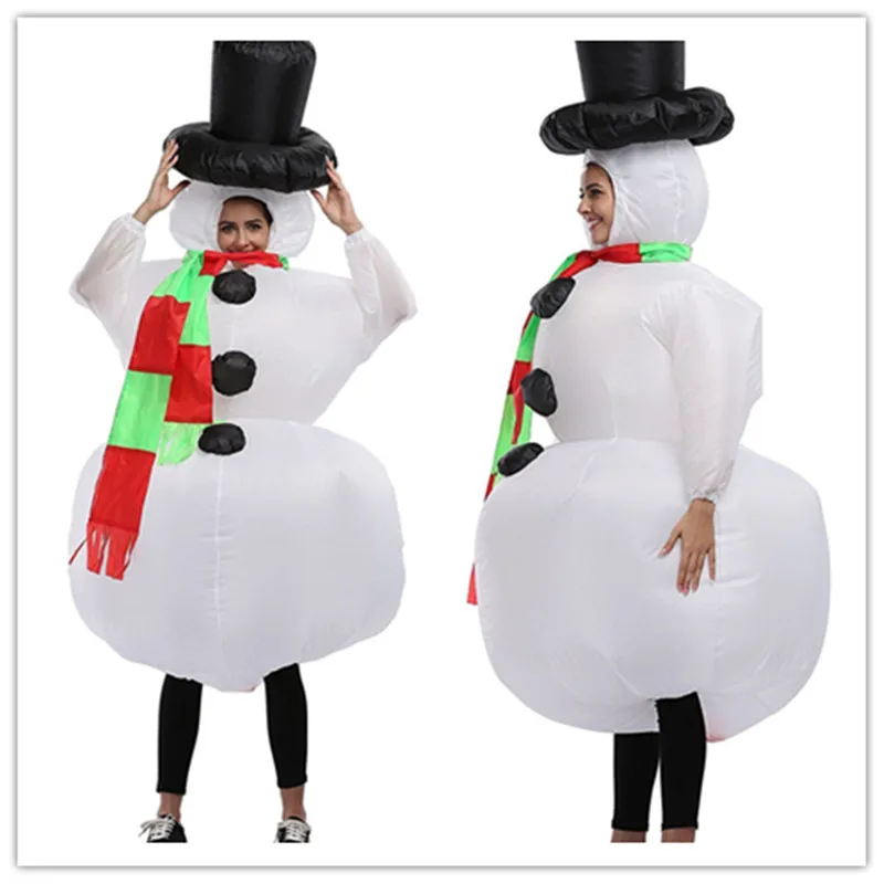 Adult-Christmas-Inflatable-Snowman-Cosplay-Costume-Blowup-Fancy-Party ...