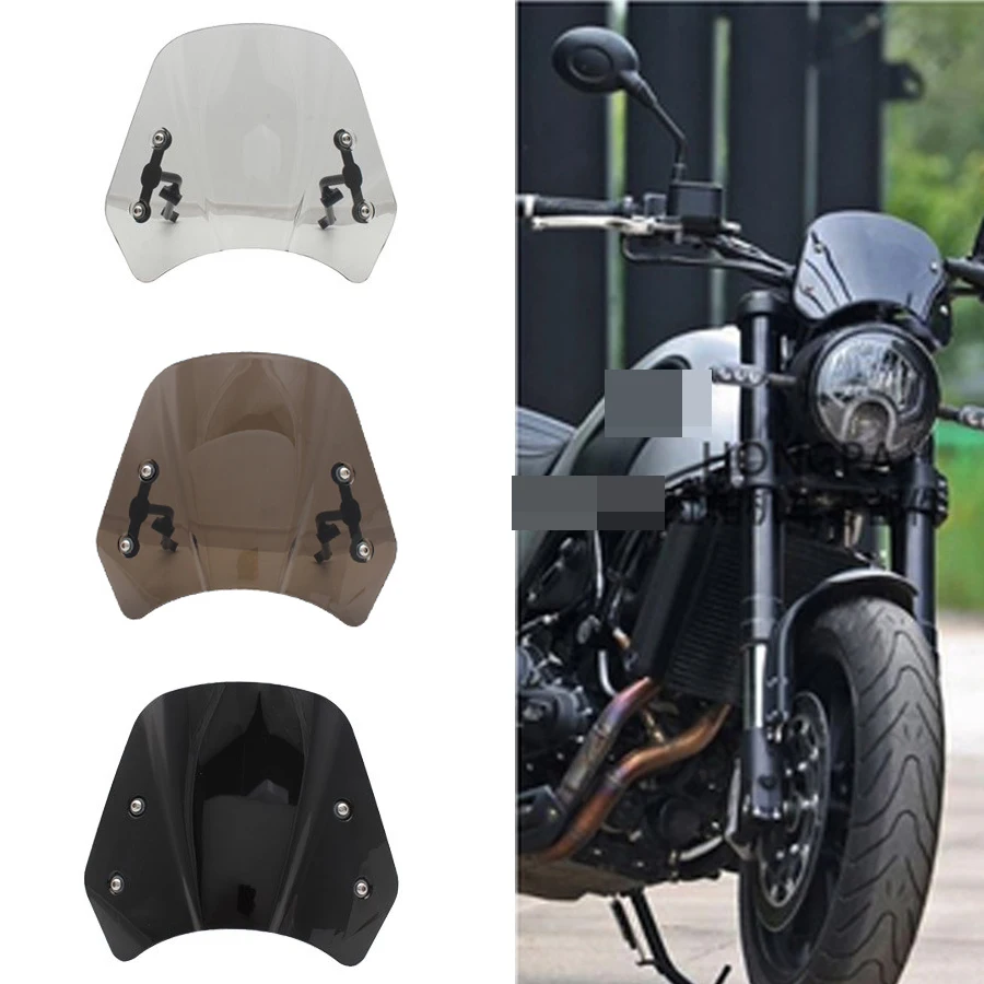 Parabrisas-Retro-para-motocicleta-Deflector-de-viento-Universal-para ...