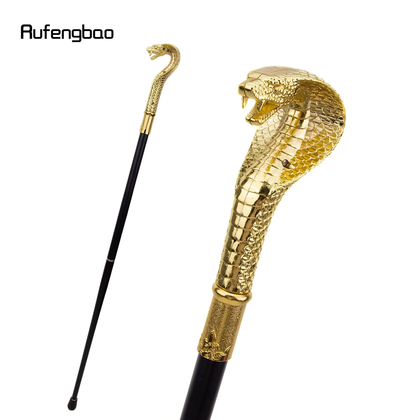 Golden Luxury Snake Handle Fashion Walking Stick for Party Decorative ...