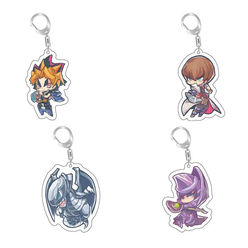 Anime Game Peripherals Yu-Gi-Oh! Acrylic Keychain Creative Trend Two ...