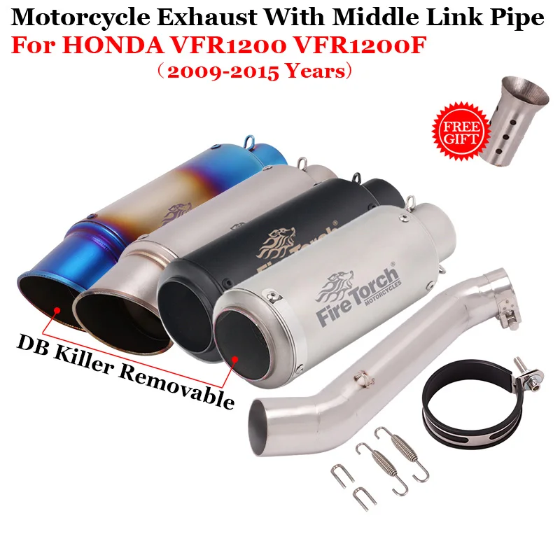 For-HONDA-VFR1200-X-VFR1200F-VFR-1200-2009-2015-Slip-On-Cruising ...