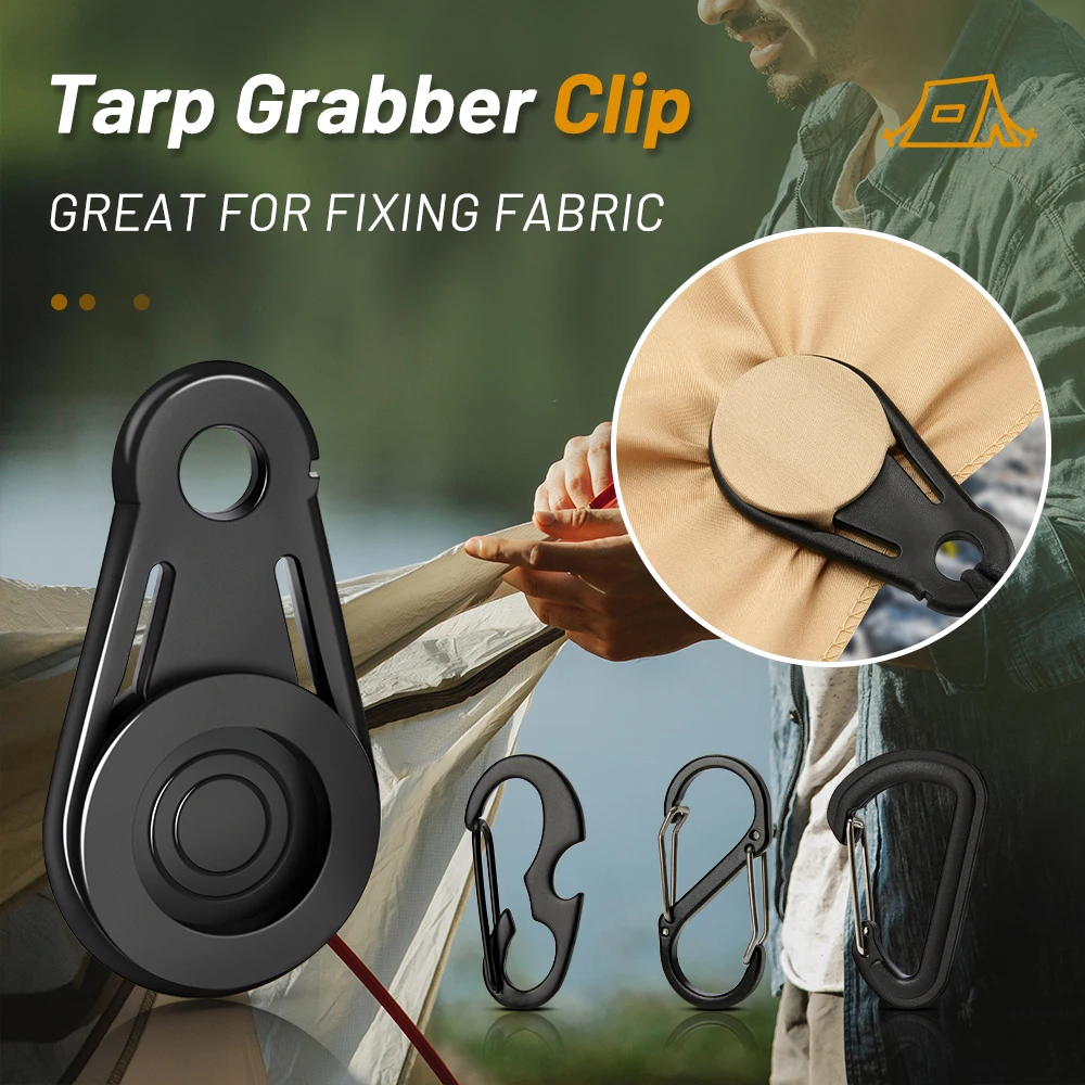 Camping-Tent-Clips-Removable-Heavy-Duty-Oilcloth-Clips-Windproof-Tent ...