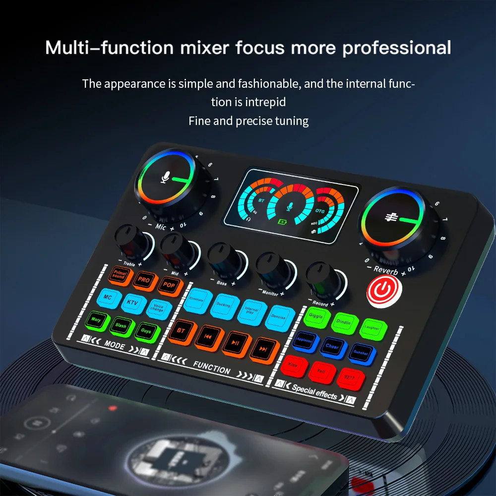 Electronic-Musical-Instrument-Accessories-Live-Sound-Card-Audio-Record ...