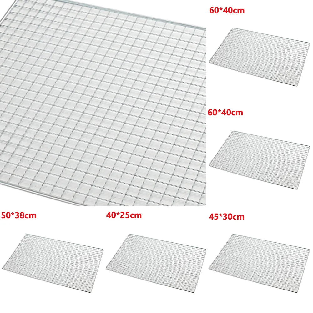 BBQ Grate Mesh Net Grill Grate Grid Grid Rack For Japanese Korean Grill ...