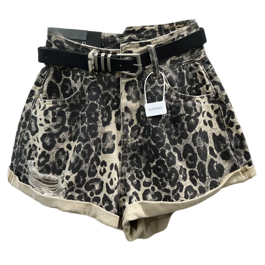 New-24-Sexy-Design-Asymmetric-High-Waist-Curling-Hole-Leopard-Print ...