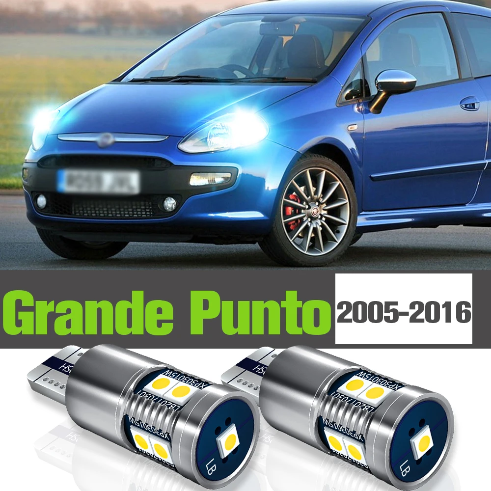 2x LED Parking Light Accessories Clearance Lamp For Fiat Grande Punto ...