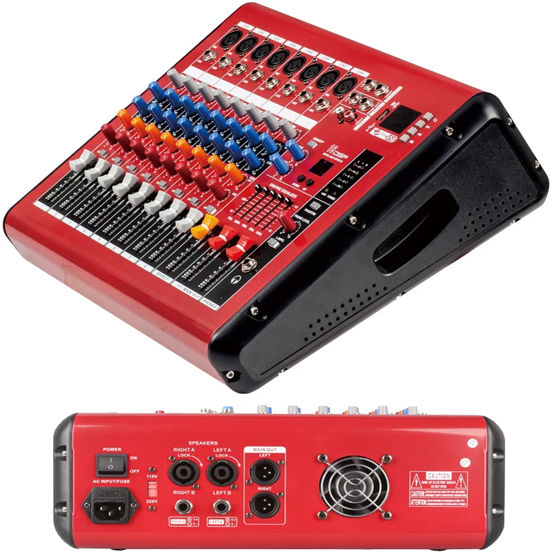 Red-Best-4-6-8-Channel-Sound-Mixing-Console-Power-Mixer-Built-in-800W ...