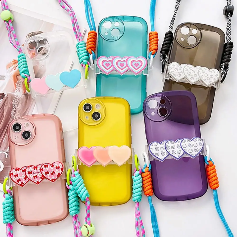 Colorful-Mobile-Phone-Strap-Rope-Universal-Love-Heart-Crossbody-Neck ...
