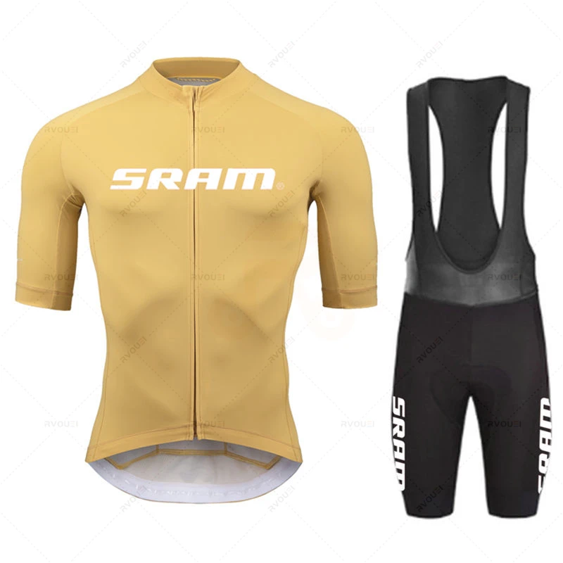 Sram-Cycling-Jersey-Set-for-Men-Short-Sleeve-Breathable-MTB-Bike ...