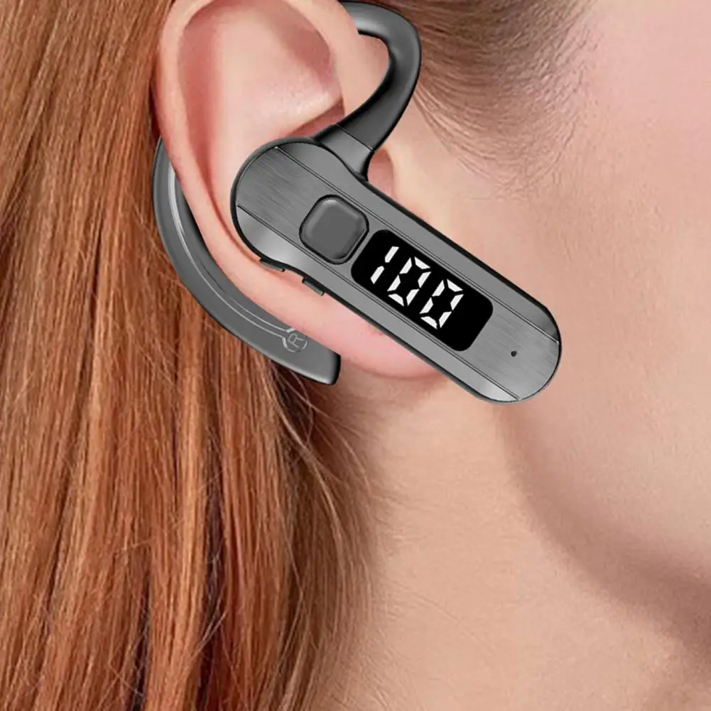 1 Set Wireless Headphone Stereo Surround IPX5 Display Rechargeable ...