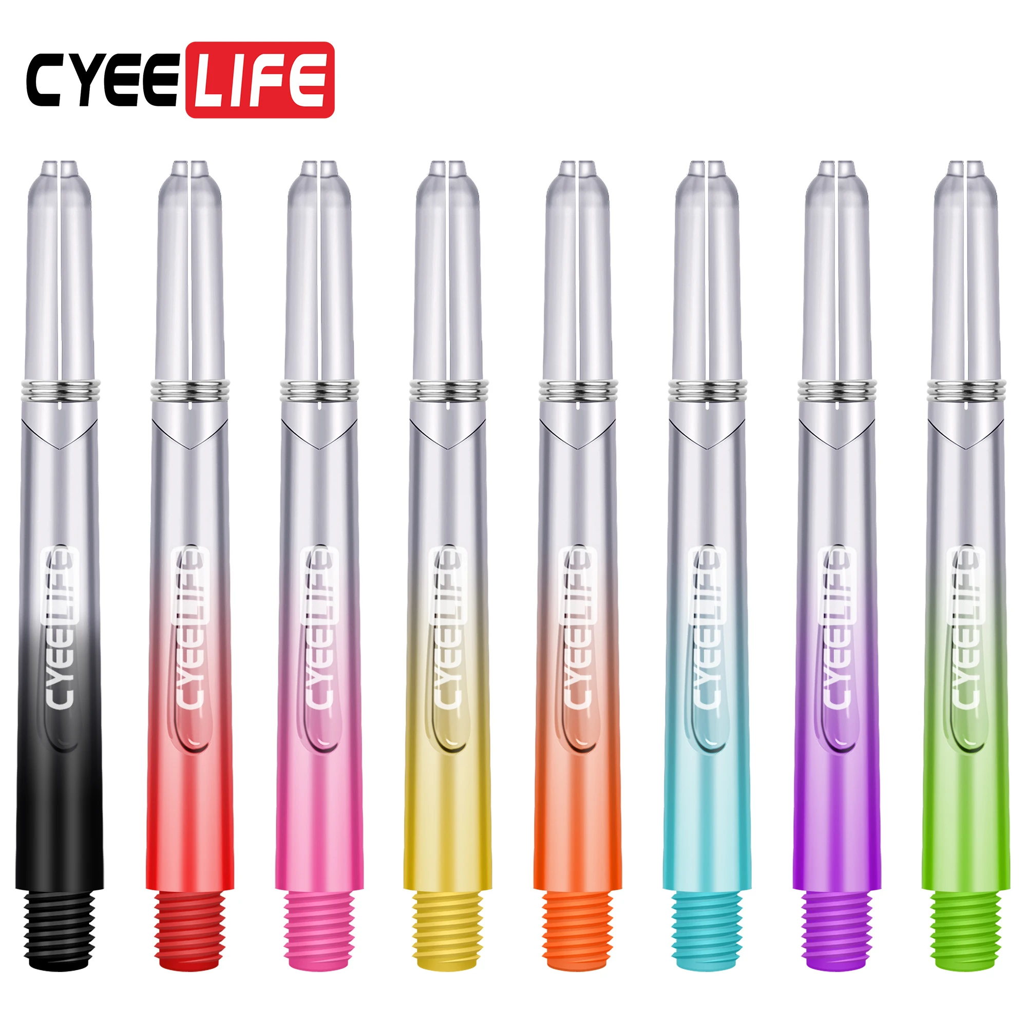 CyeeLife 30pcs 41mm Plastic Darts Shafts 4.5mm Screw Thread Transparent ...