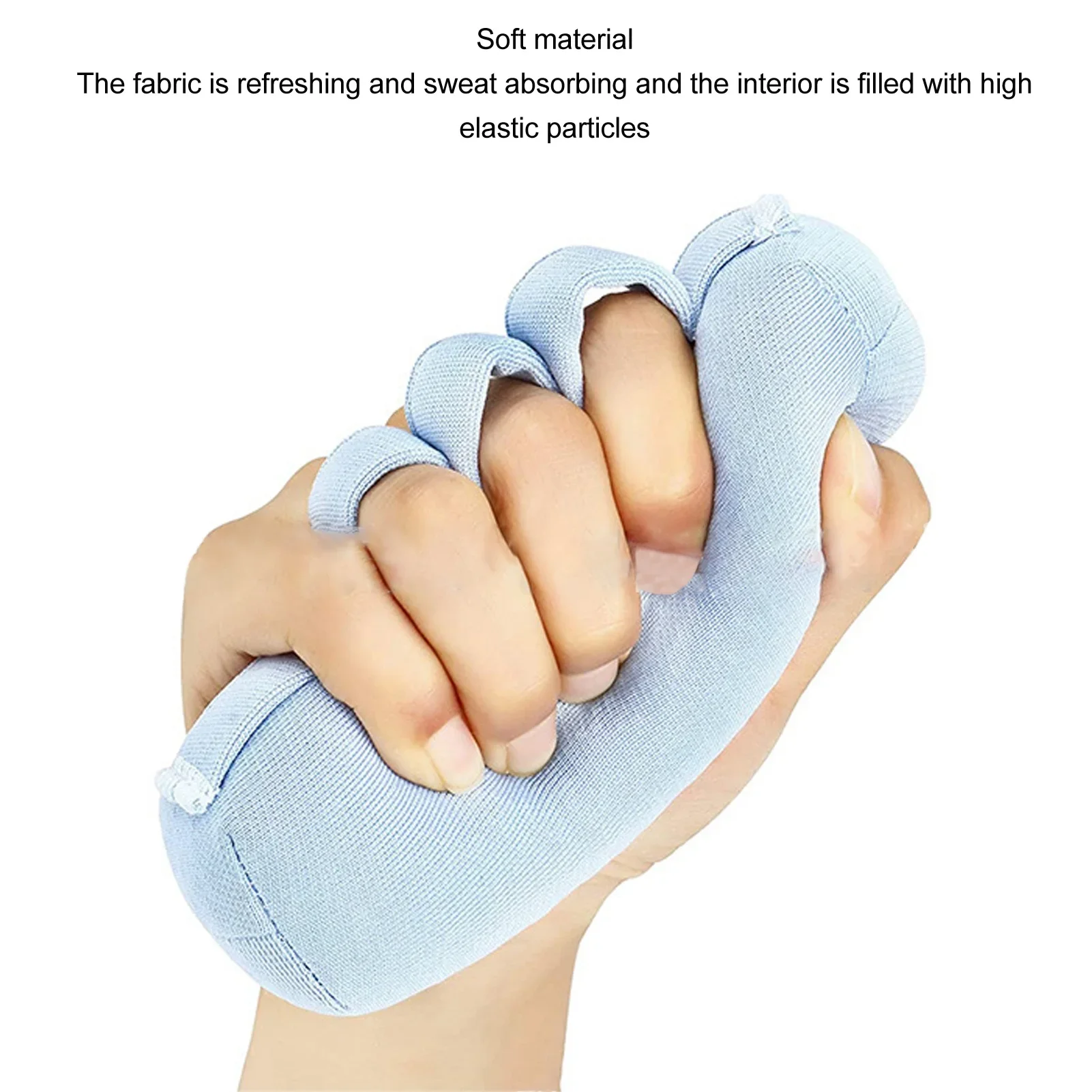 2pcs Palm Grip Hand Contracture Cushion Sweat Resistant Washable Finger ...