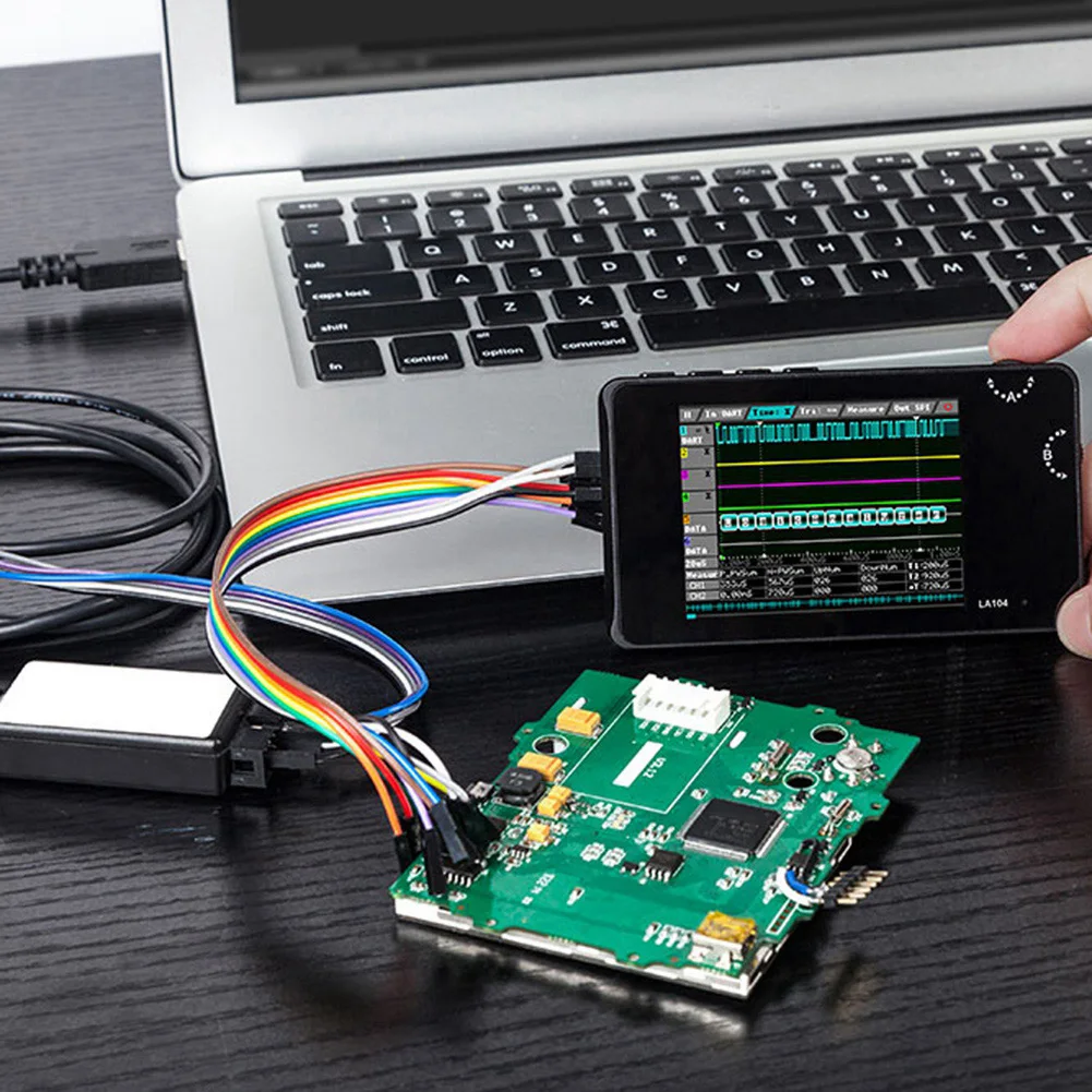 Logic Analyzer Portable Digital Logic Analyzer 2.8in LCD Display 4 ...