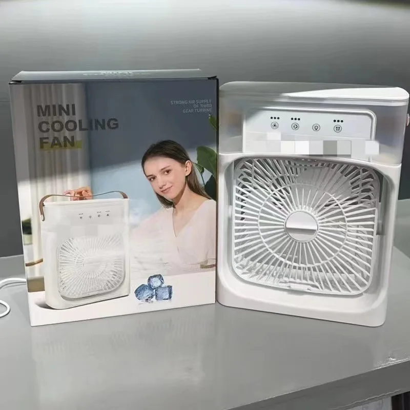 Portable 3 In 1 Fan AIr Conditioner Household Small Air Cooler LED ...
