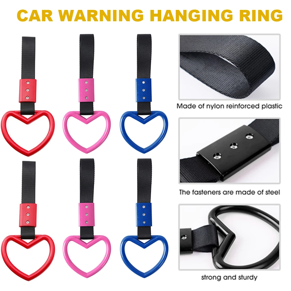 JDM-Heart-Train-Bus-Handle-Hand-Strap-Car-Interior-Styling-Drift-Charm ...