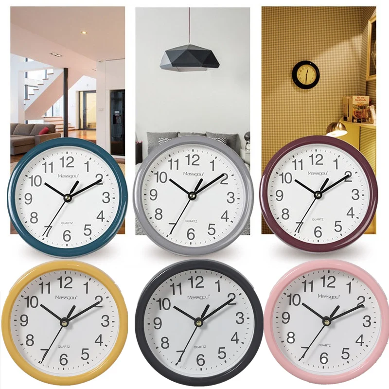 Minimalist-Small-Wall-Clocks-With-Frame-Transparent-Plastic-Candy ...